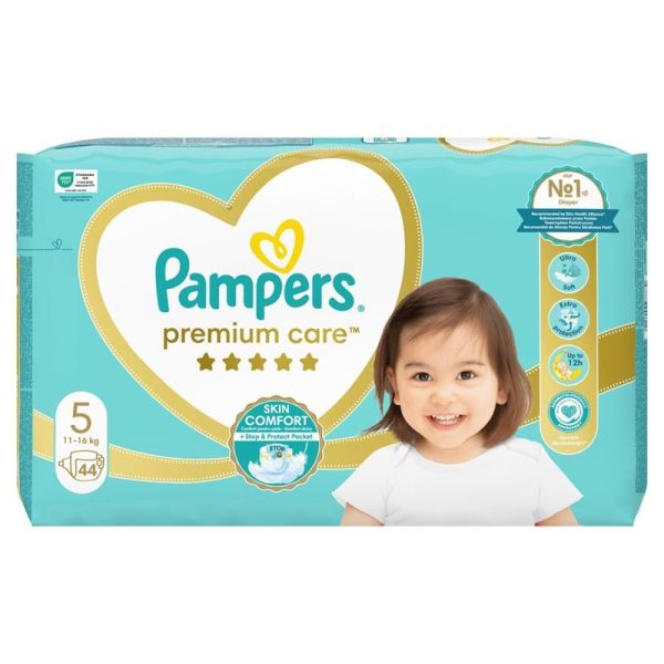 PAMPERS, PELENE PREMIUM CARE VP5, 44 KOMADA