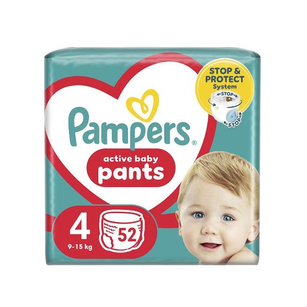 PAMPERS, PELENE PANTS JP4, 52 KOMADA