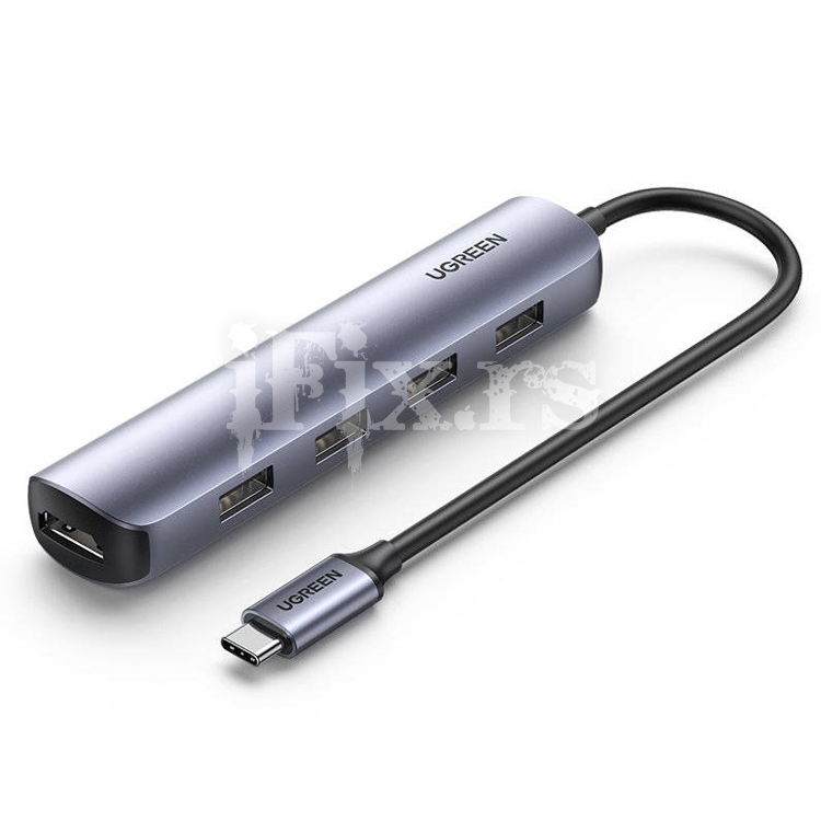 Hub USB-C na 4x USB 3.0 + HDMI Ugreen CM417