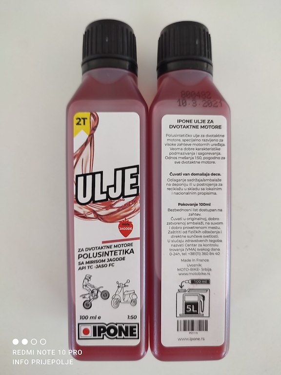 Ipone T2 Ulje 100 ml sa mirisom JAGODE