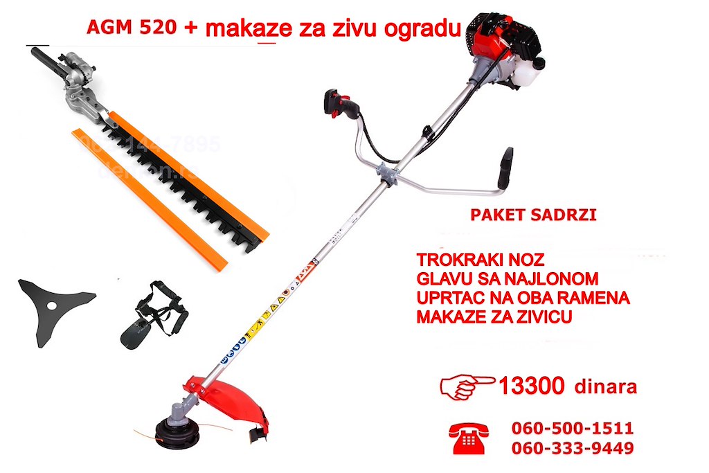 Trimer AGM 520+MAKAZE ZA ZIVU OGRADU