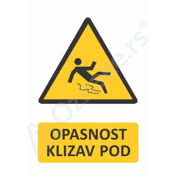 Opasnost klizav pod