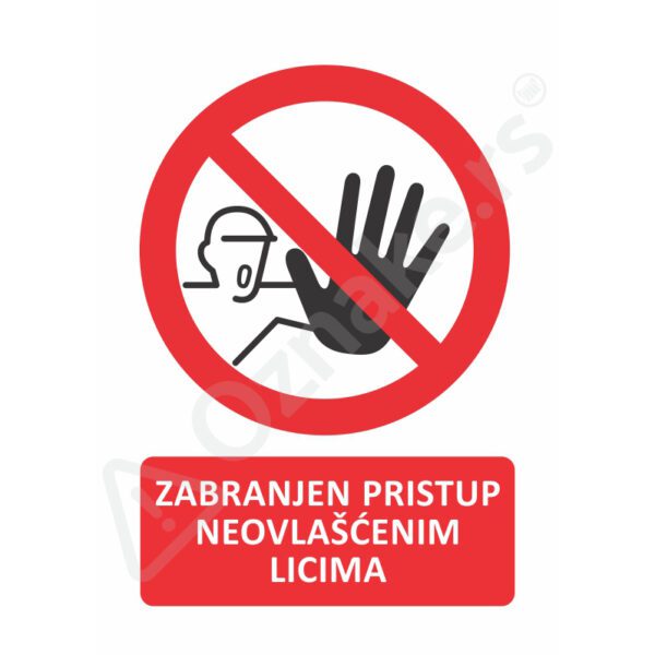 Zabranjen pristup neovlašćenim licima