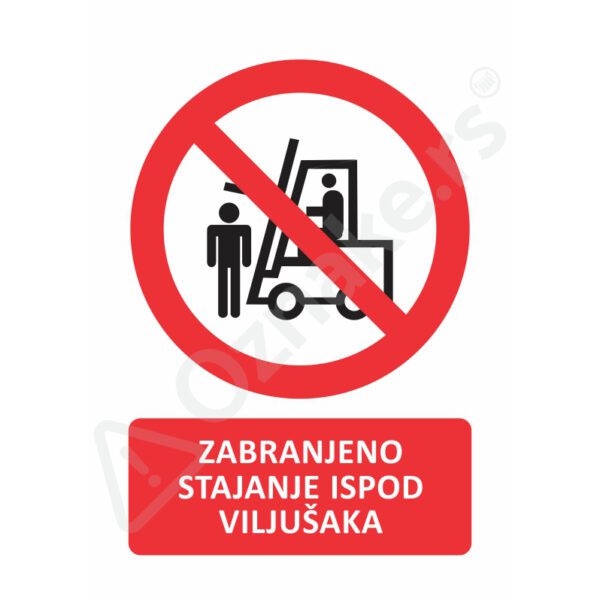 Zabranjeno stajanje ispod viljušaka