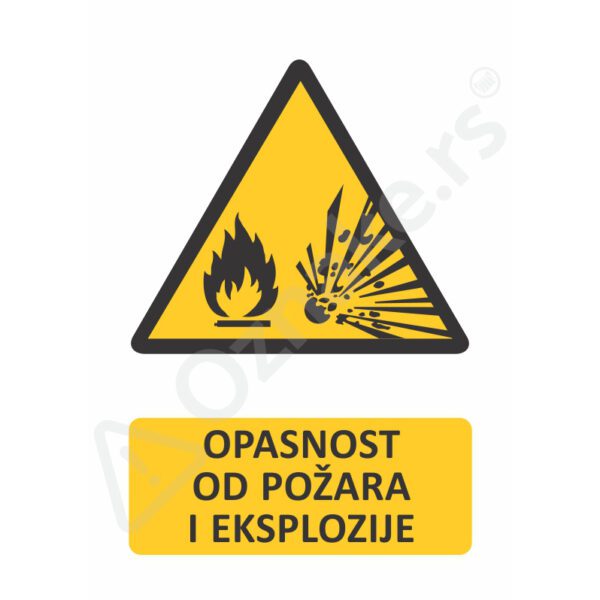 Opasnost od požara i eksplozije