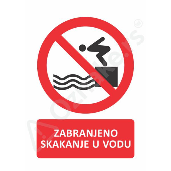 Zabranjeno skakanje u vodu