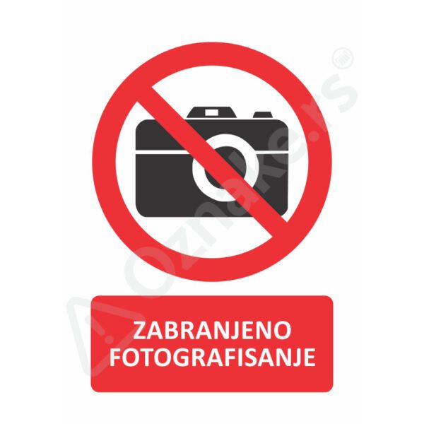 Zabranjeno fotografisanje