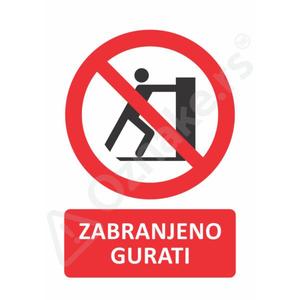 Zabranjeno gurati