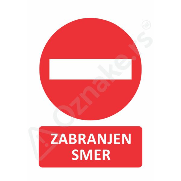 Zabranjen smer