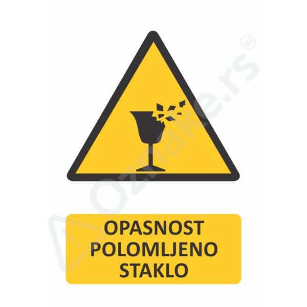 Opasnost polomljeno staklo