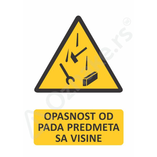 Opasnost od pada predmeta sa visine