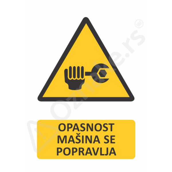 Opasnost mašina se popravlja