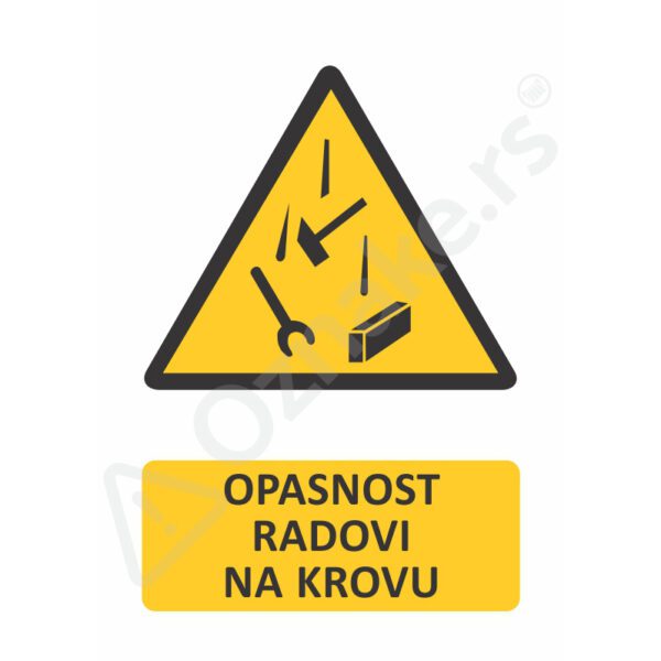 Opasnost radovi na krovu