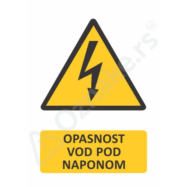 Opasnost vod pod naponom