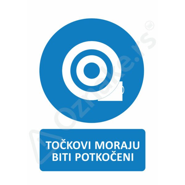 Točkovi moraju biti potkočeni