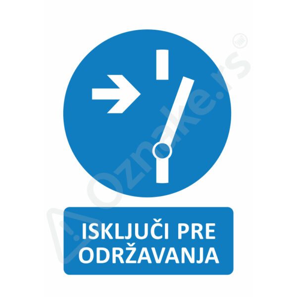 Isključi pre održavanja