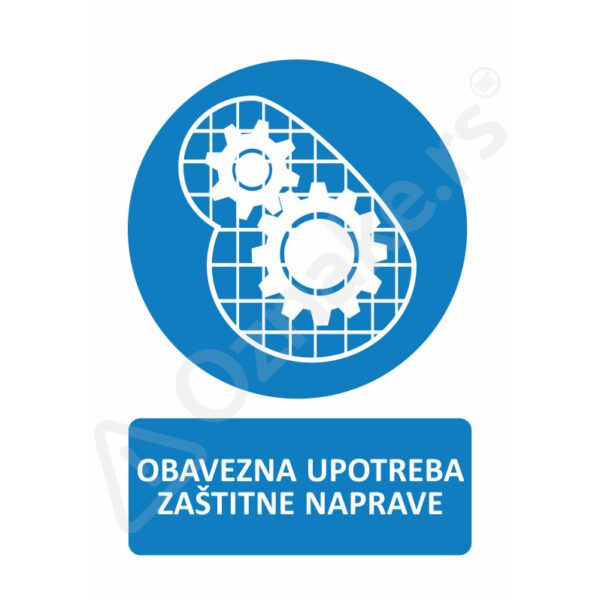 Obavezna upotreba zaštitne naprave