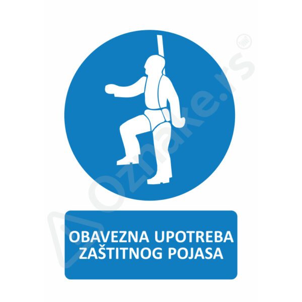 Obavezna upotreba zaštitnog pojasa