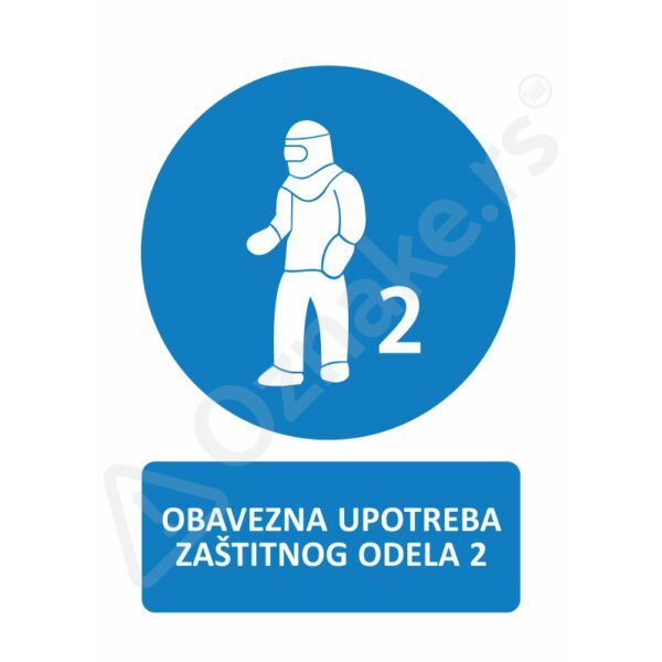 Obavezna upotreba zaštitnog odela 2