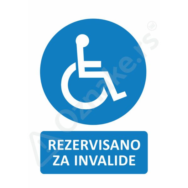 Rezervisano za invalide