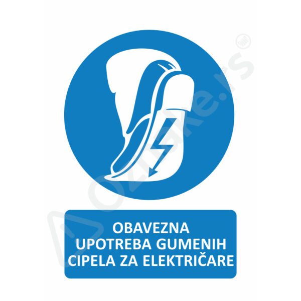 Obavezna upotreba gumenih cipela za električare