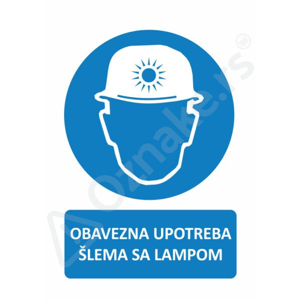 Obavezna upotreba šlema sa lampom