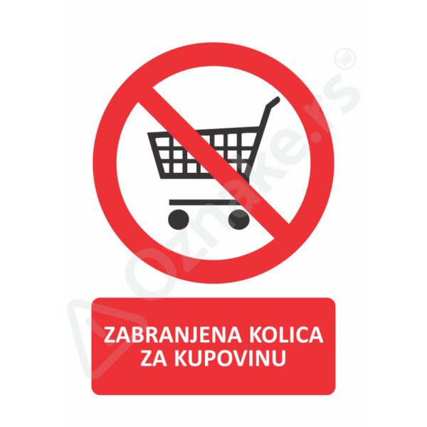 Zabranjena kolica za kupovinu