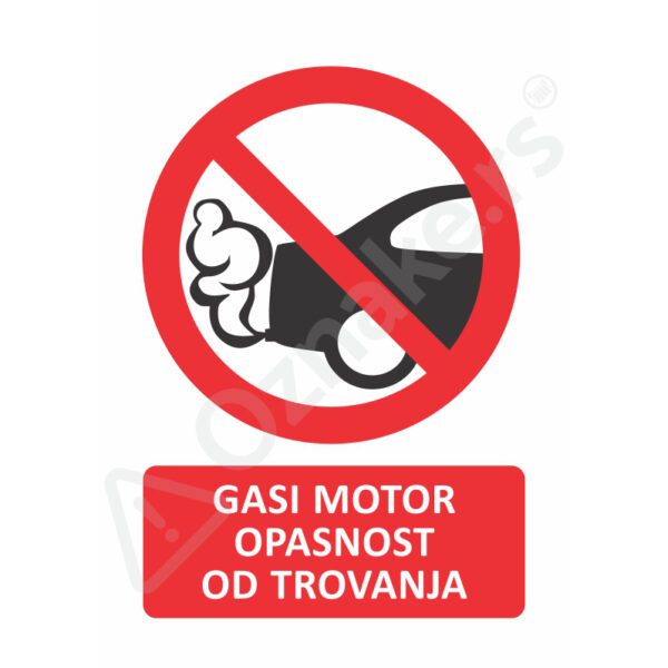 Gasi motor opasnost od trovanja