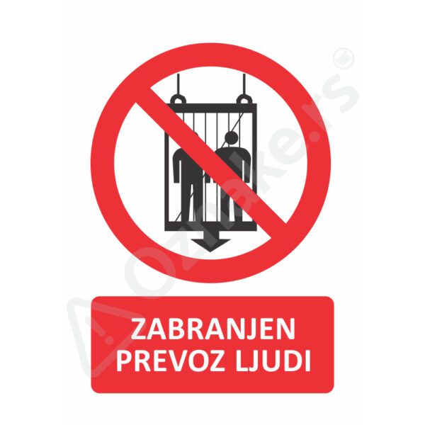 Zabranjen prevoz ljudi