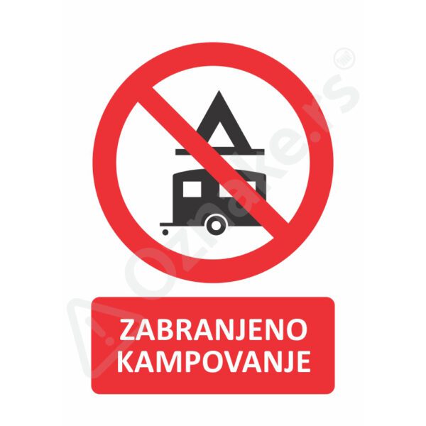 Zabranjeno kampovanje