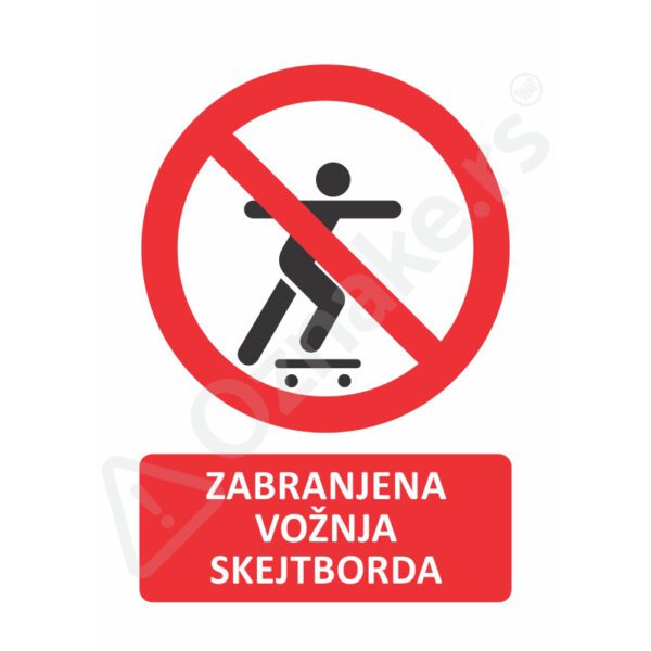 Zabranjena vožnja skejtborda