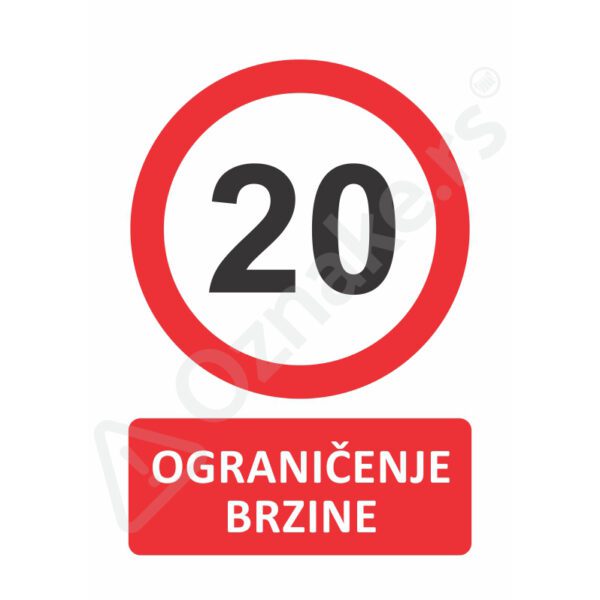 Ograničenje brzine 20