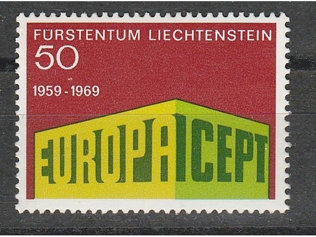 Liechtenstein - 1969 - C.E.P.T.- Building - MNH