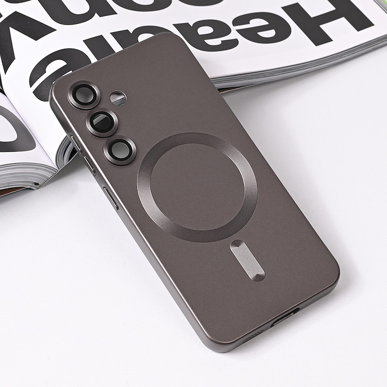 Futrola Magsafe Chrome za Samsung S931 Galaxy S25 siva