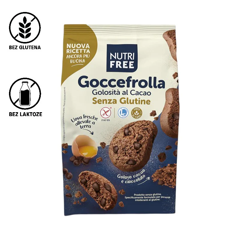 Biskvit bez glutena Goccefrolla sa kakaom Nutrifree 300g