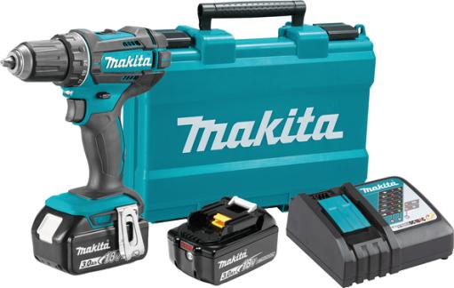 Makita DDF482RFE akumulatorska bušilica - odvijač, 2x3.0Ah