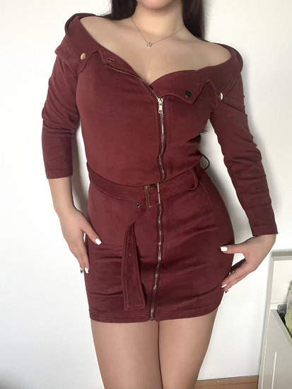 FASHION NOVA bordo haljina
