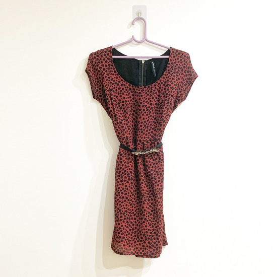 453. Stradivarius animal print mini haljina