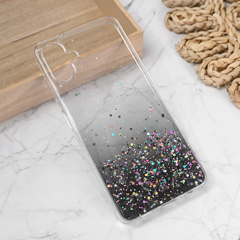 Silikonska futrola Glitter za Samsung A065F Galaxy A06 5G crna