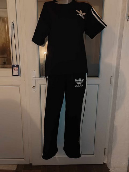 komplet za MAJICA Adidas trenerka (kopčanje