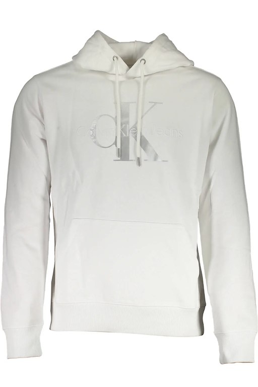 CALVIN KLEIN Muški duks J30J320805_BIANCO_OK6, Belo-Srebrni