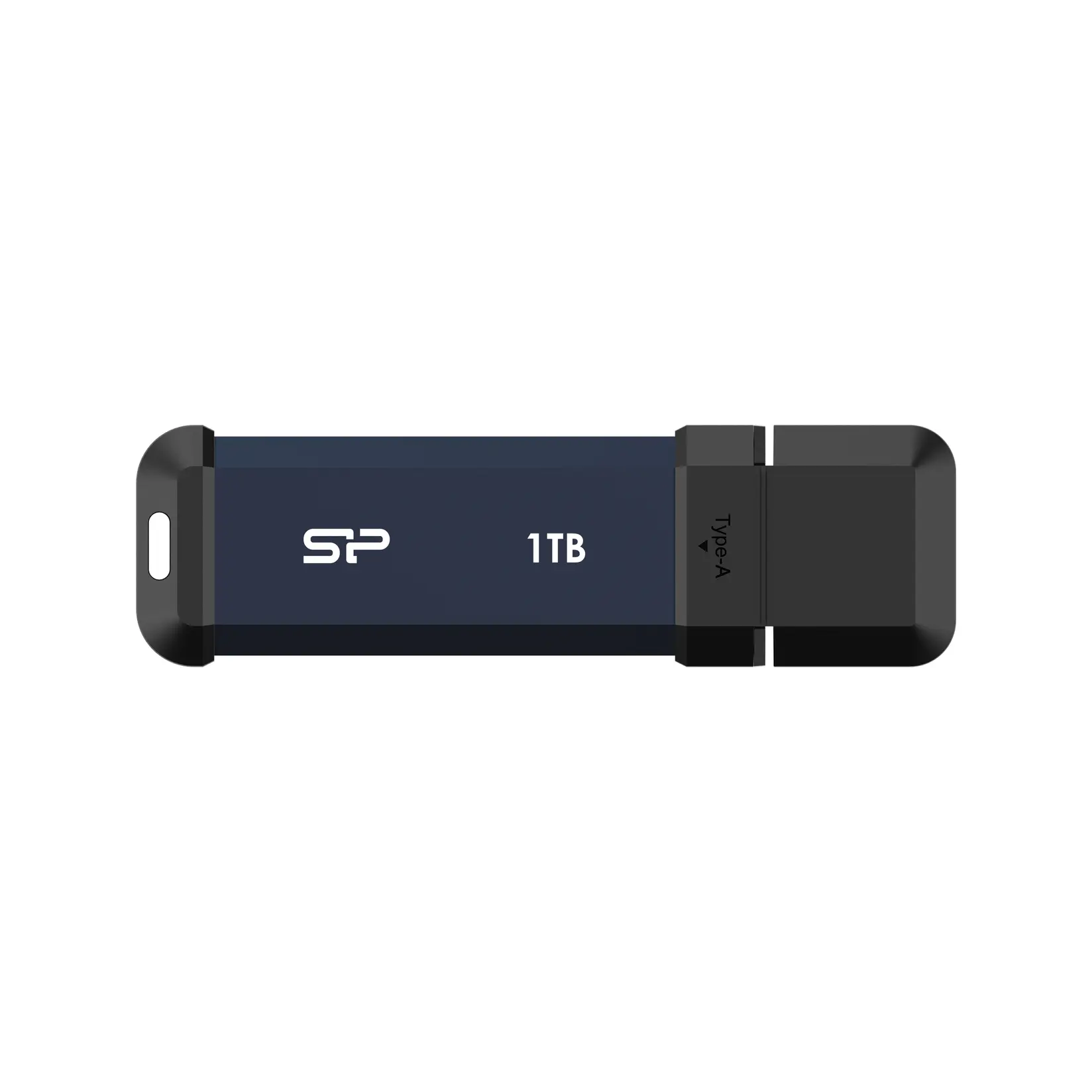 Silicon Power Portable Stick-Type SSD 1TB, MS60, USB 3.2 Gen 2 Type-A, Blue SP001TBUF3S60VPB