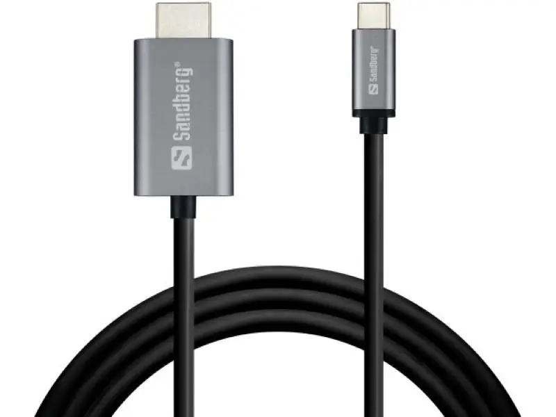 SANDBERG Kabl USB C - HDMI 4K, 2m, Crni