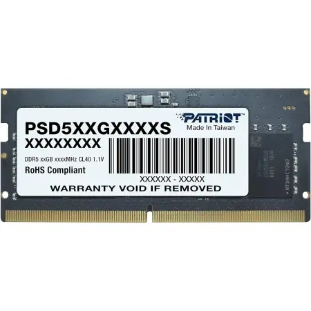 Patriot Memori Signature Line DDR5 SO-DIMM 16GB 5600MHz, crna