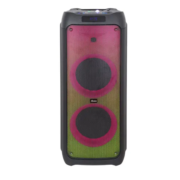 XWAVE Bluetooth zvučnik Party 8024, TWS, 100W, FM, USB, TF, AUX, LED color, Crni