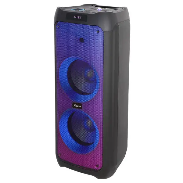 XWAVE Bluetooth zvučnik Party 1024, TWS, 100W, FM, USB, TF, AUX, LED color, Crni