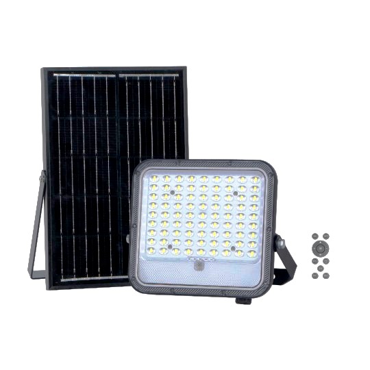 LED reflektor sa solarnim panelom i daljinskim 100w 6500K IP65