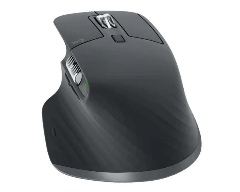 Logitech MX Master 3S Bežični miš, Laserski senzor, 7 tastera, Crni