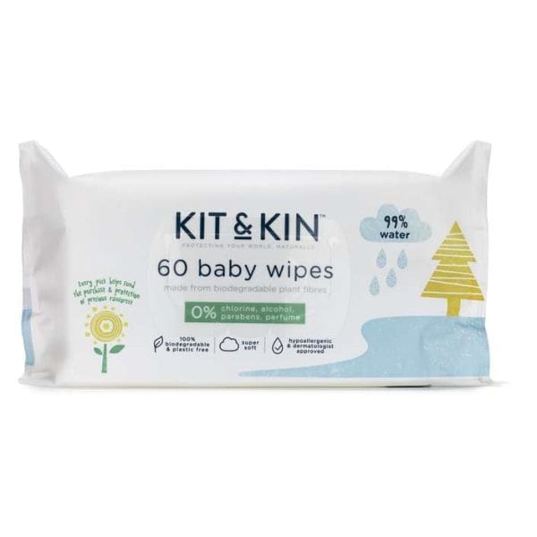 Kit & Kin baby vlazne maramice 60 kom