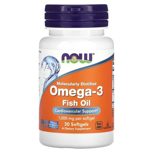 NOW Omega 3 1000mg a 30 cps